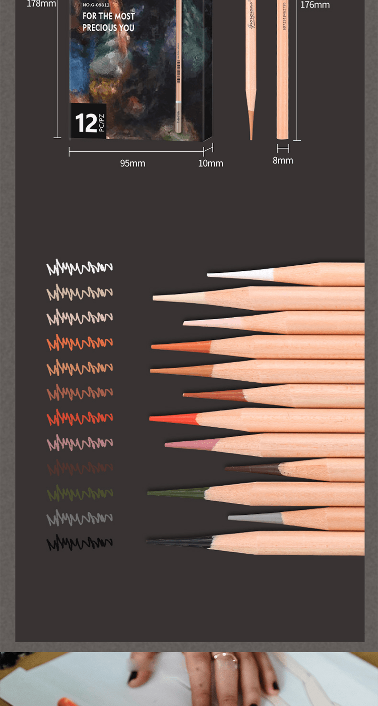 Jual Giorgione Pena Sketsa Warna Sketching Pencils Colored Set 6/12 ...