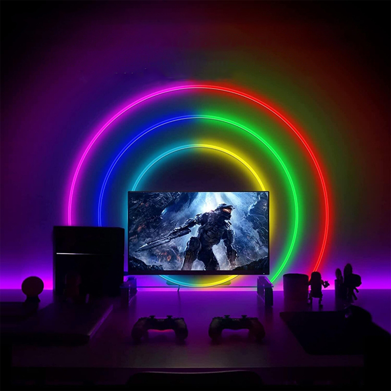 Jual LATATL Lampu Neon Flex Running LED Remote 5m Lampu warna warni LED ...