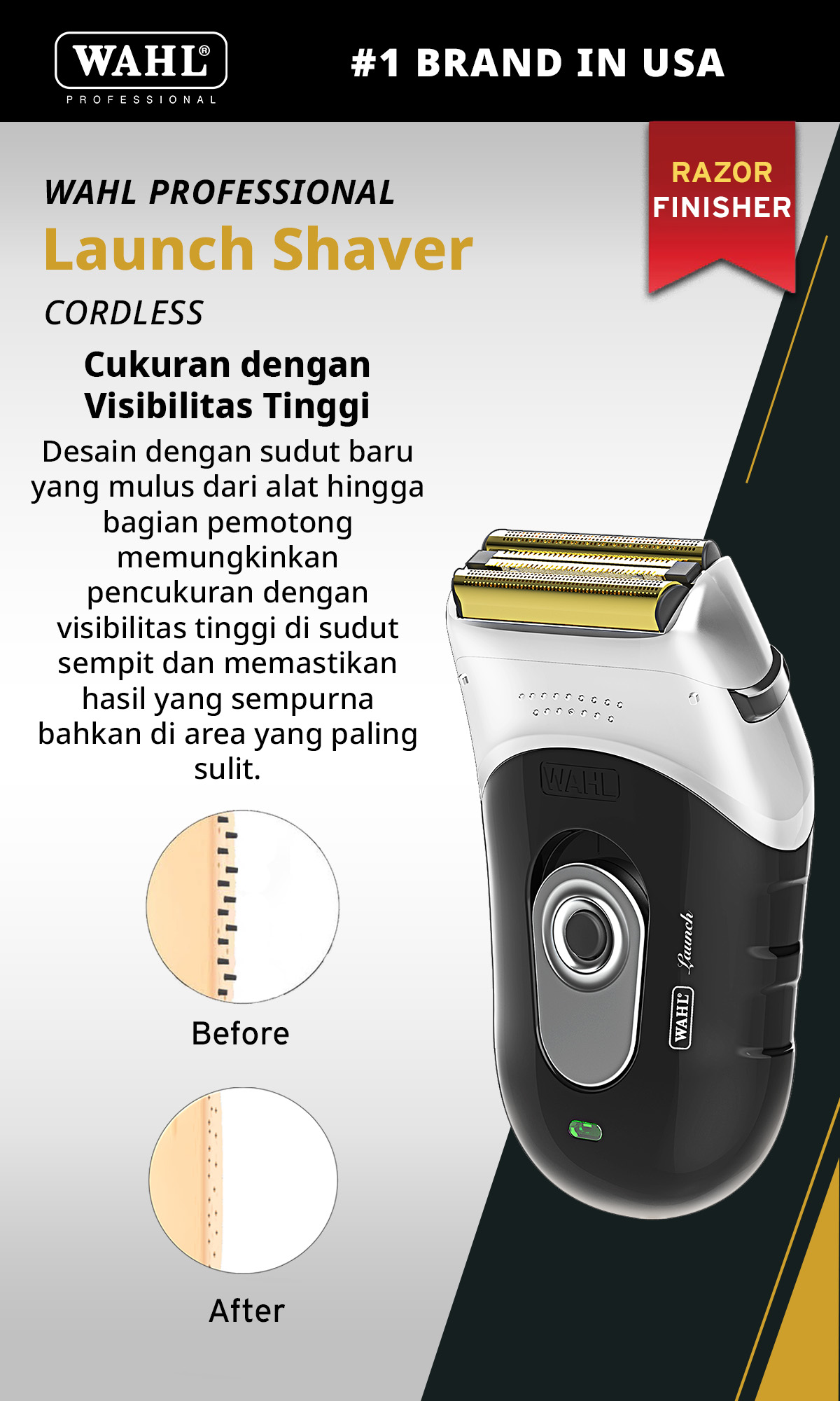 Jual Wahl Launch Shaver - Alat Cukur Rambut Cukur Rambut Profesional ...