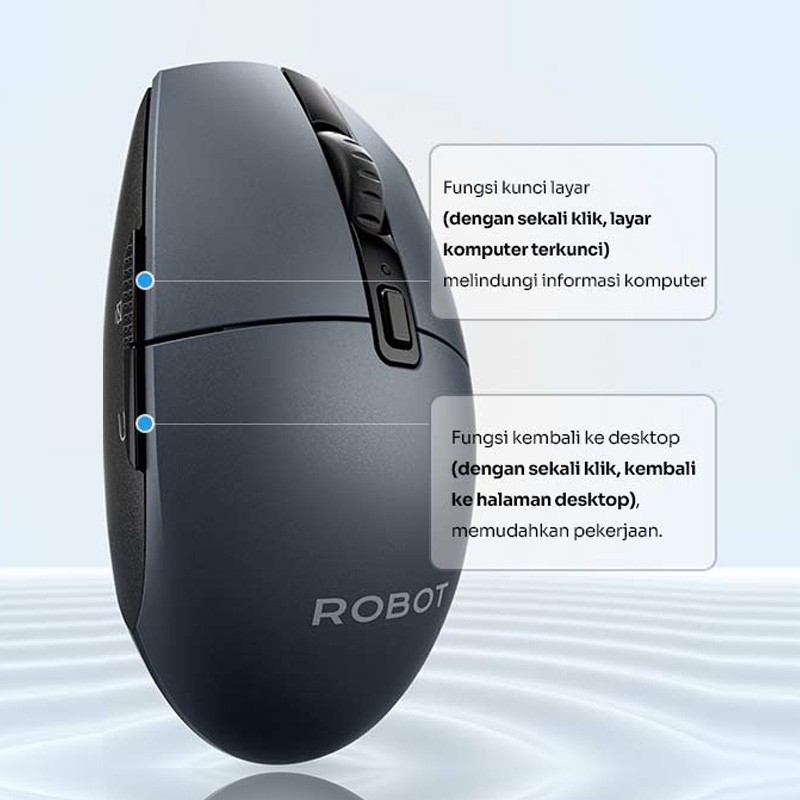 Jual ROBOT Mouse Wireless M317 Grey dengan 2 Tombol Shortcut ...