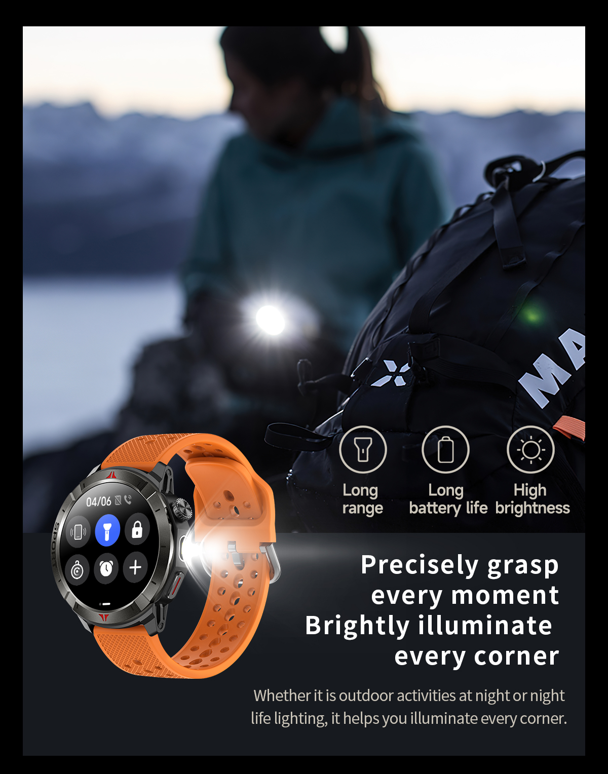 Jual Aolon Navi R4 New Smartwatch Dual GPS 6-satellite Positioning ...