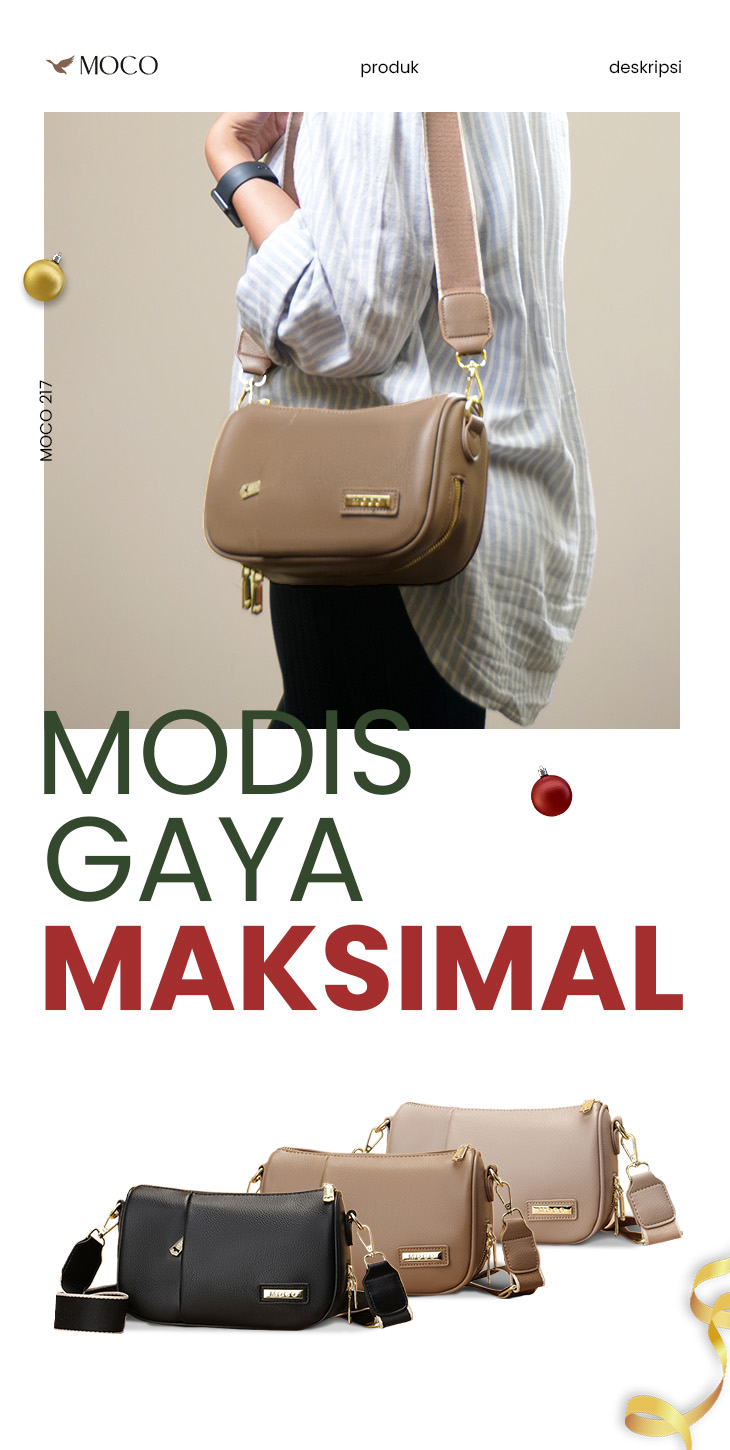 Jual MOCO Fashion Sling Bag Wanita Tas Selempang Satchel Kantong 217 | Shopee Indonesia