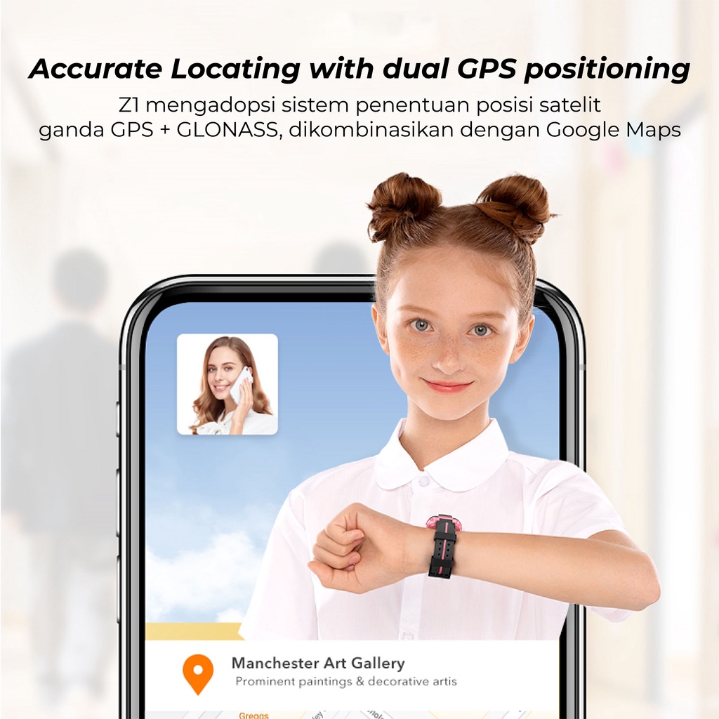 Jual 【imoo 100% Original】imoo Watch Phone Z1 Pink HD Video Call Ultra Long Standby 7 Day Watch ...