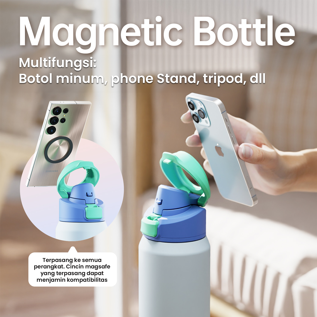 Jual FJBottle - Magnetic Ring Tumbler Magsafe Popsocket Magnet Wall ...