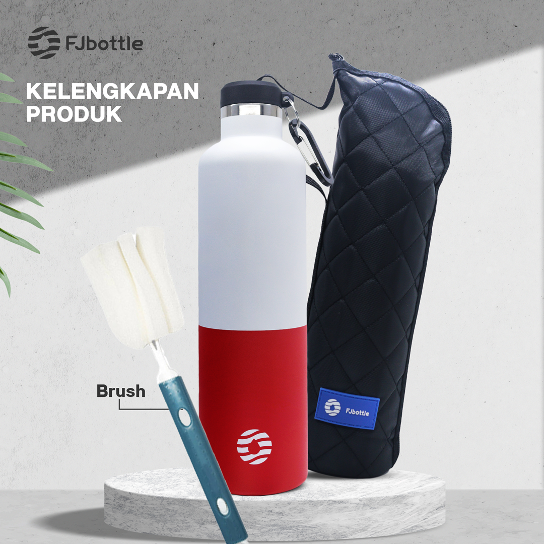 Jual FJbottle - [NEW COLOR] Botol Minum Gradasi Olahraga Stainless Steel 1Liter Dengan Gantungan ...