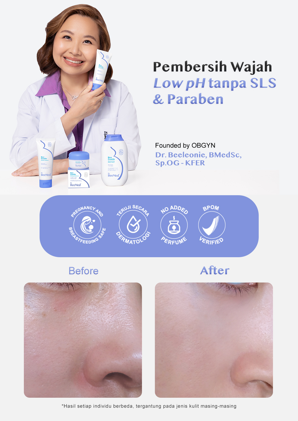Jual Dr.BeeMed Bee Gentle Facial Cleanser 60ml - Sabun Pembersih Muka ...