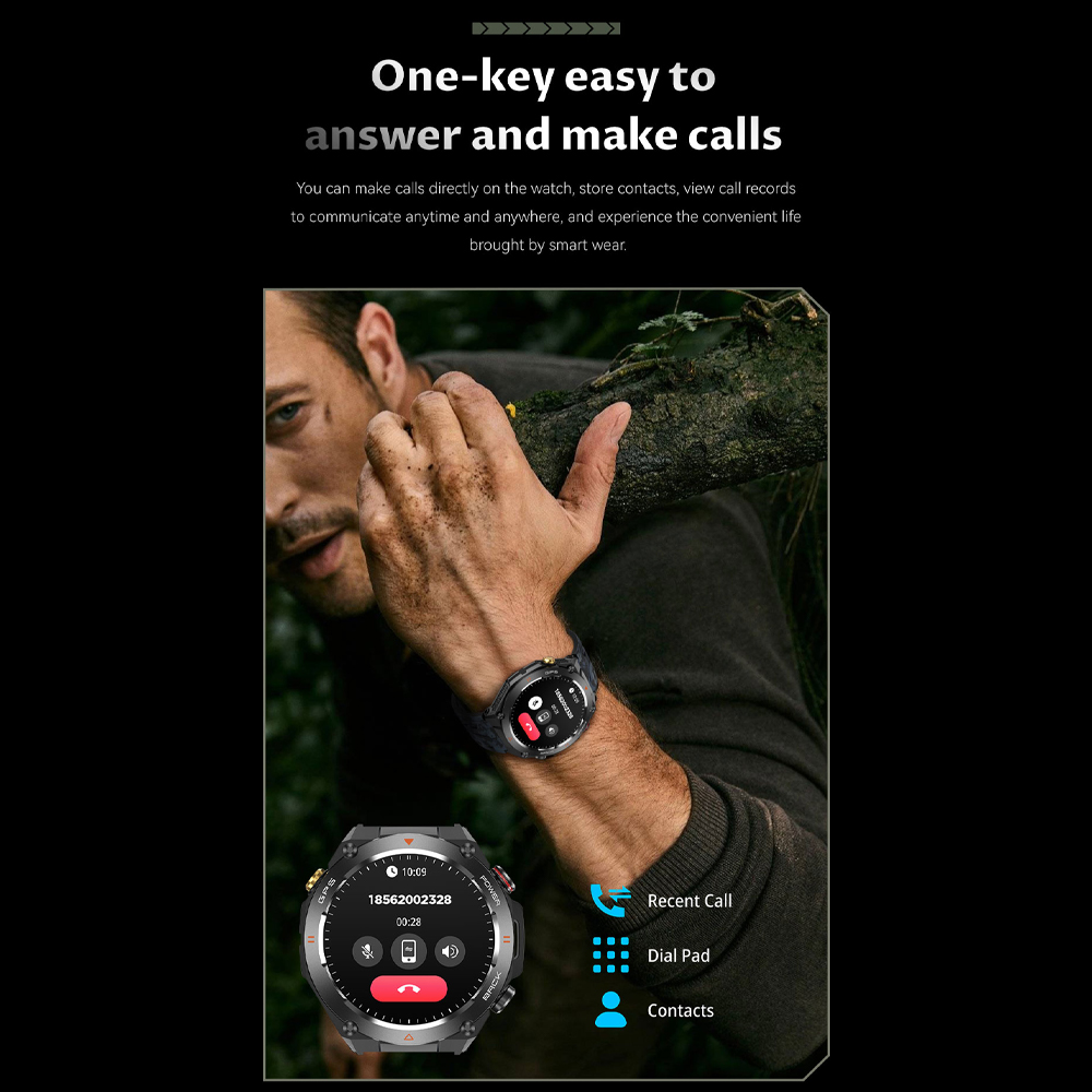 Jual 【Built-in GPS】LDS KC82 Smartwatch - IP68K Tahan Air, Pelacakan ...