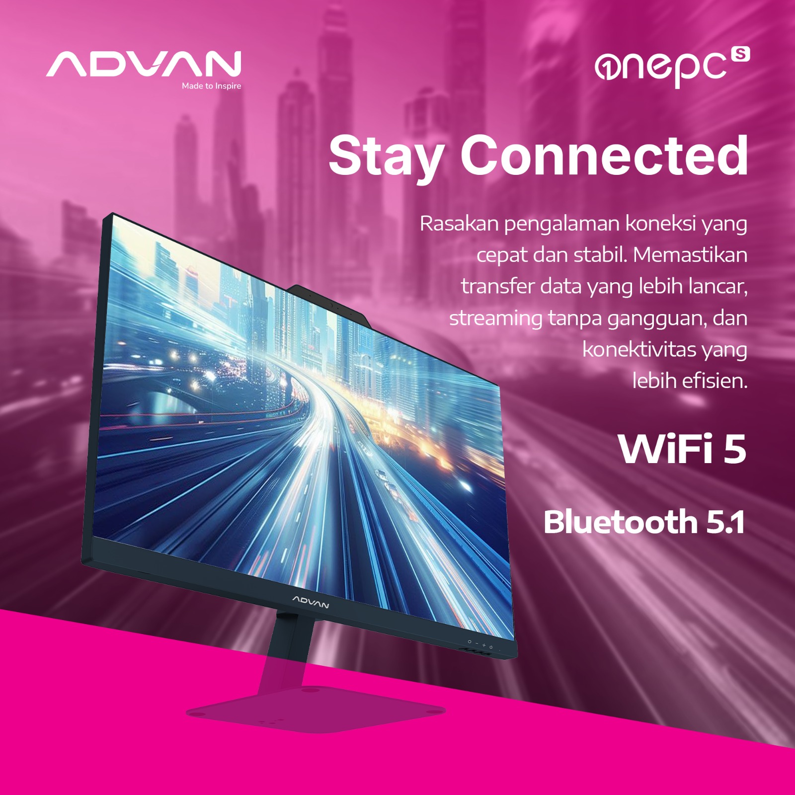 Jual [EXCLUSIVE LAUNCH] ADVAN All In One PC S 23.8” 1920*1080 IPS AIO ...