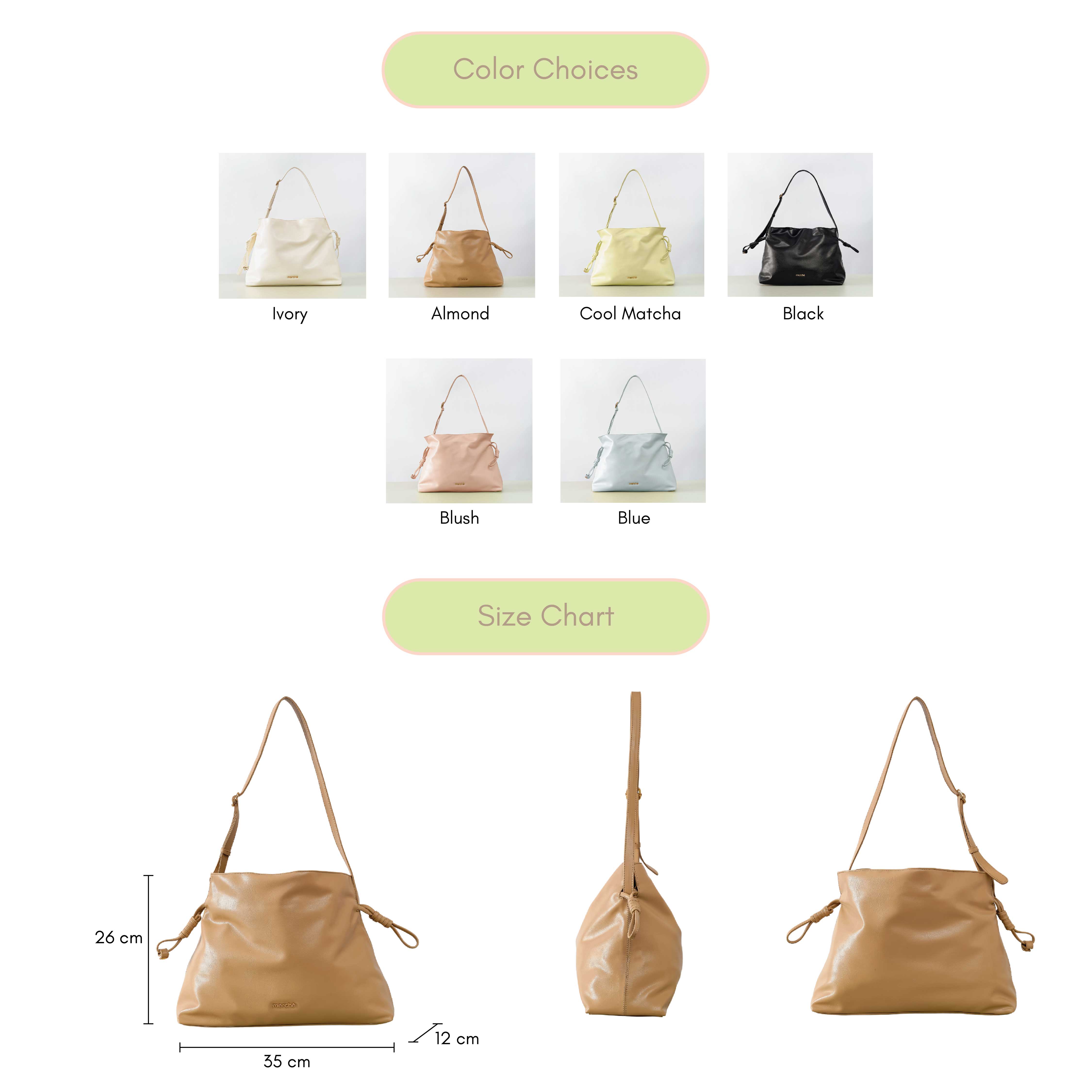 Jual Merche Tas Bahu Wanita Mia Shoulder | Shopee Indonesia