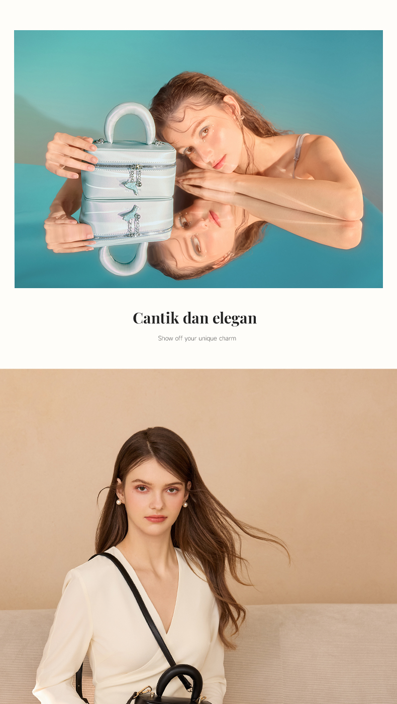 Jual MOSSDOOM Tas Delphine Bag Cute Dengan Aksen Gembok Tas Mungil ...
