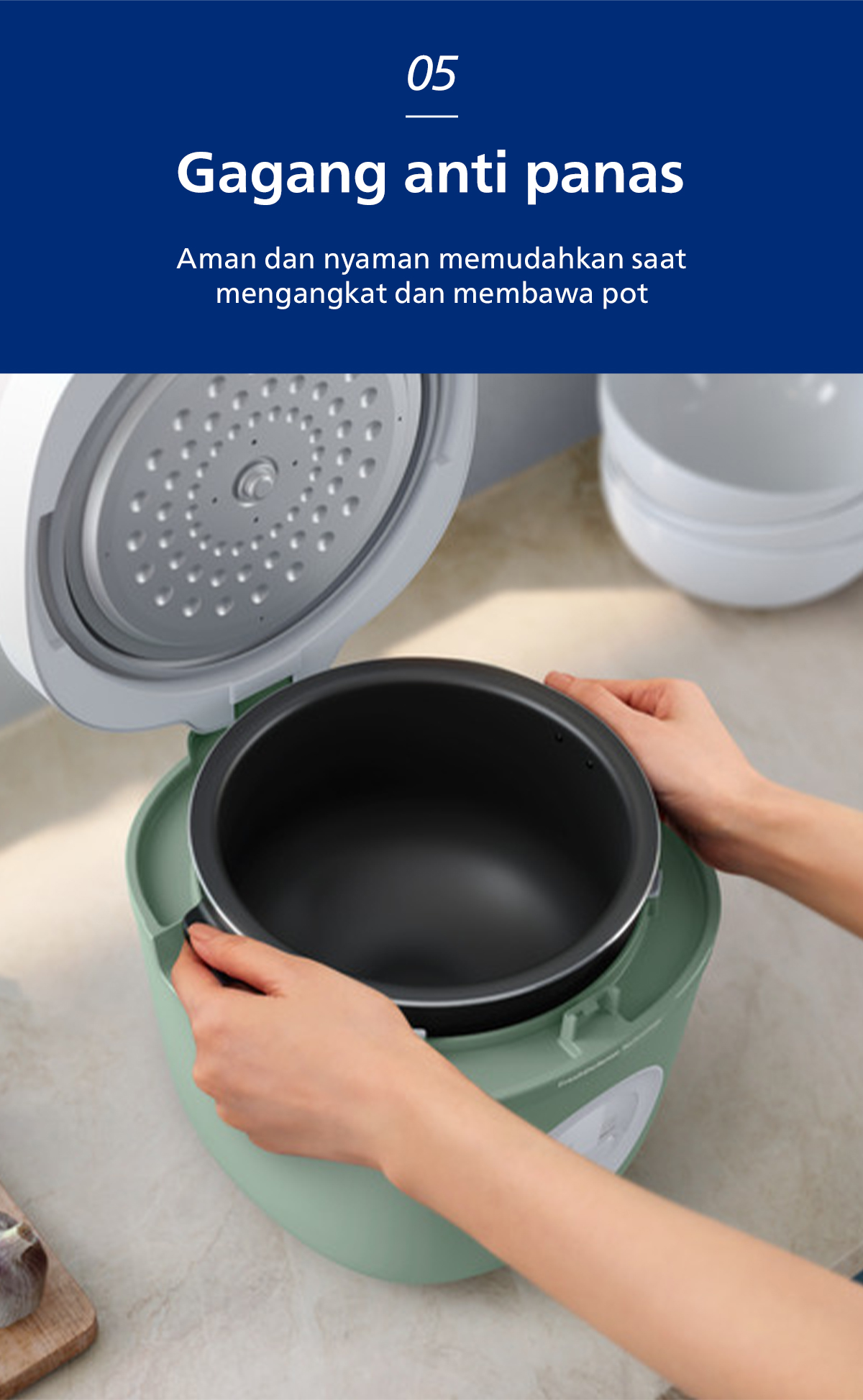 Jual Philips Rice Cooker Magicom 1.8 L - 3000 Basic Series HD3210/32 ...