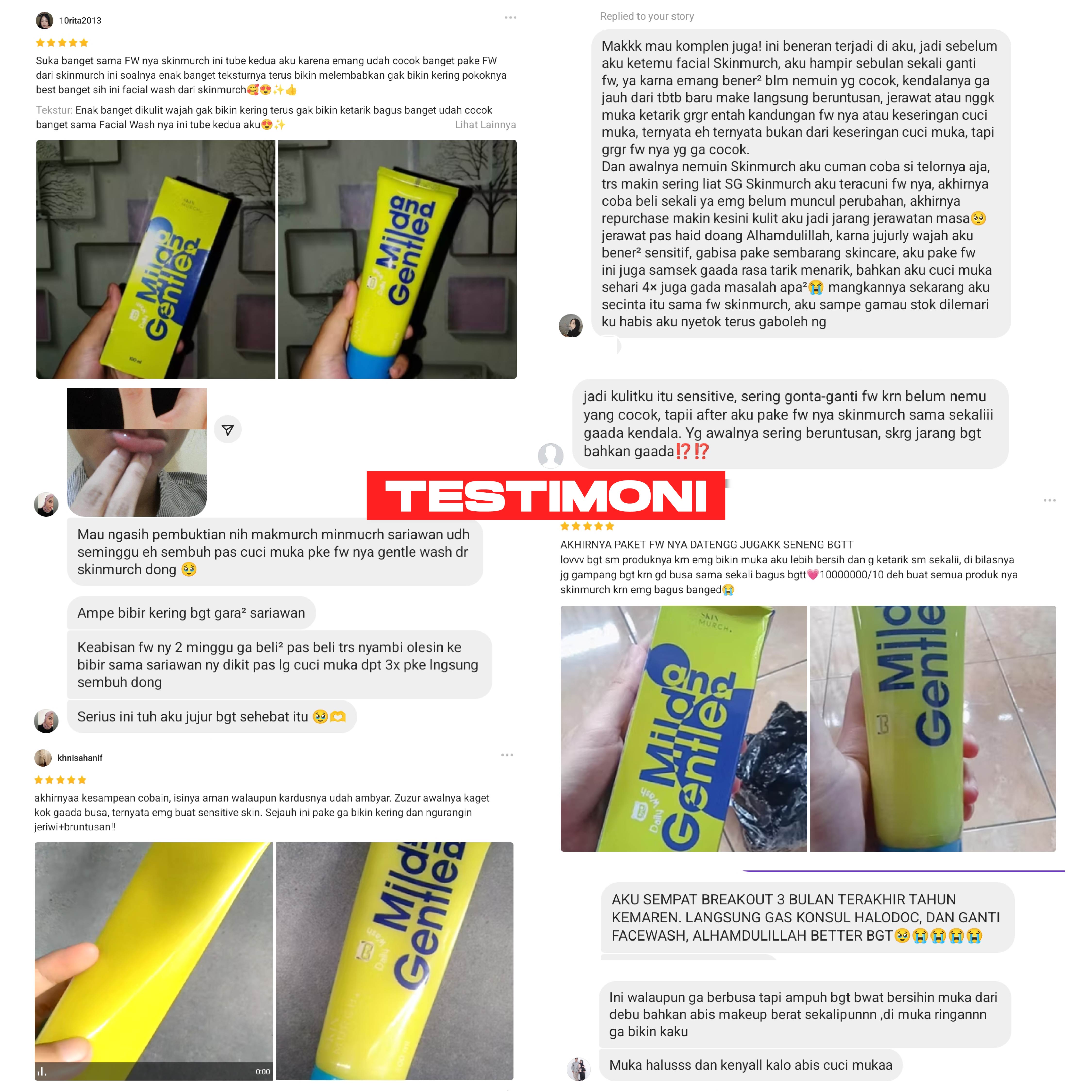 Jual SKINMURCH Mild and Gentle Daily Wash Booster [Full Size 100ml ...