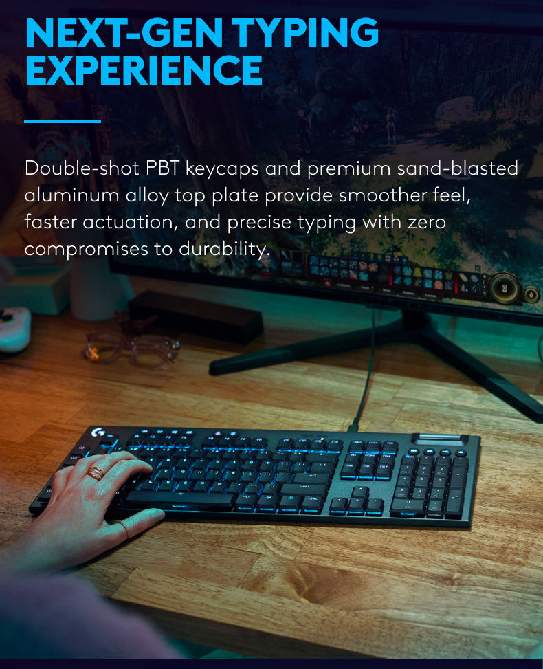 Jual Logitech G915 X Keyboard Gaming Wired, Keycaps PBT Dua Lapis ...