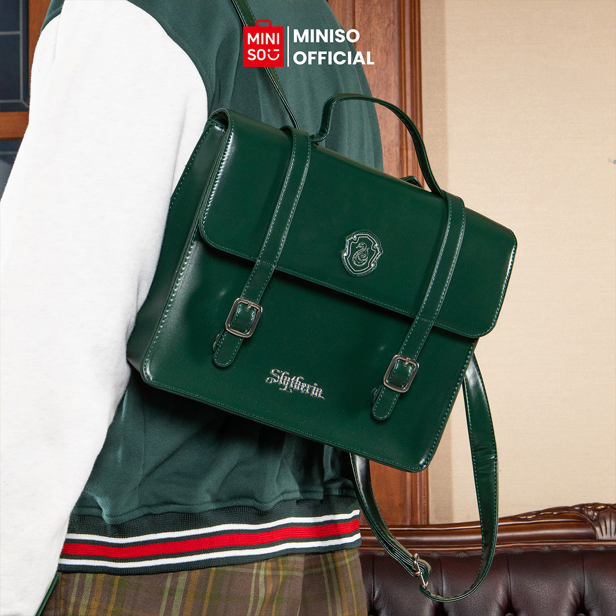 Jual Miniso x Harry Potter Backpack Ransel Preppy Style Ransel Dengan ...