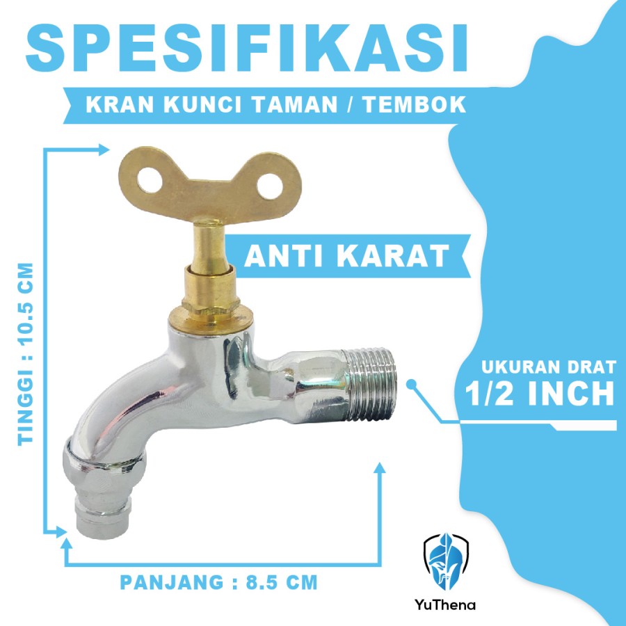 Jual Kunci Kran Air Kran Taman Kunci Keran Taman Gembok YuThena ...