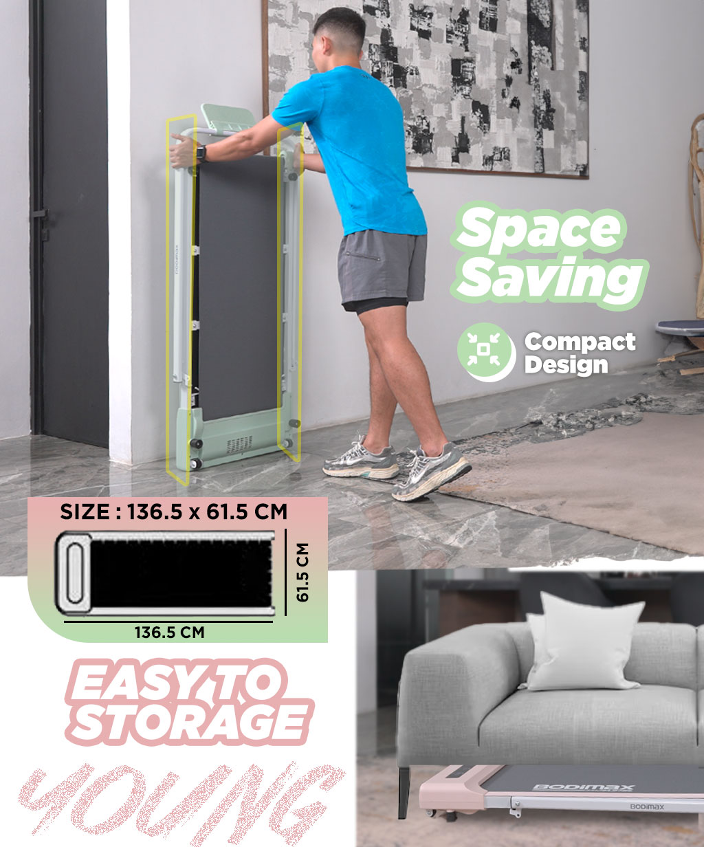 Jual BODIMAX PASTEL PAD - Treadmill Running Pad Pastel 2in1 | Shopee ...