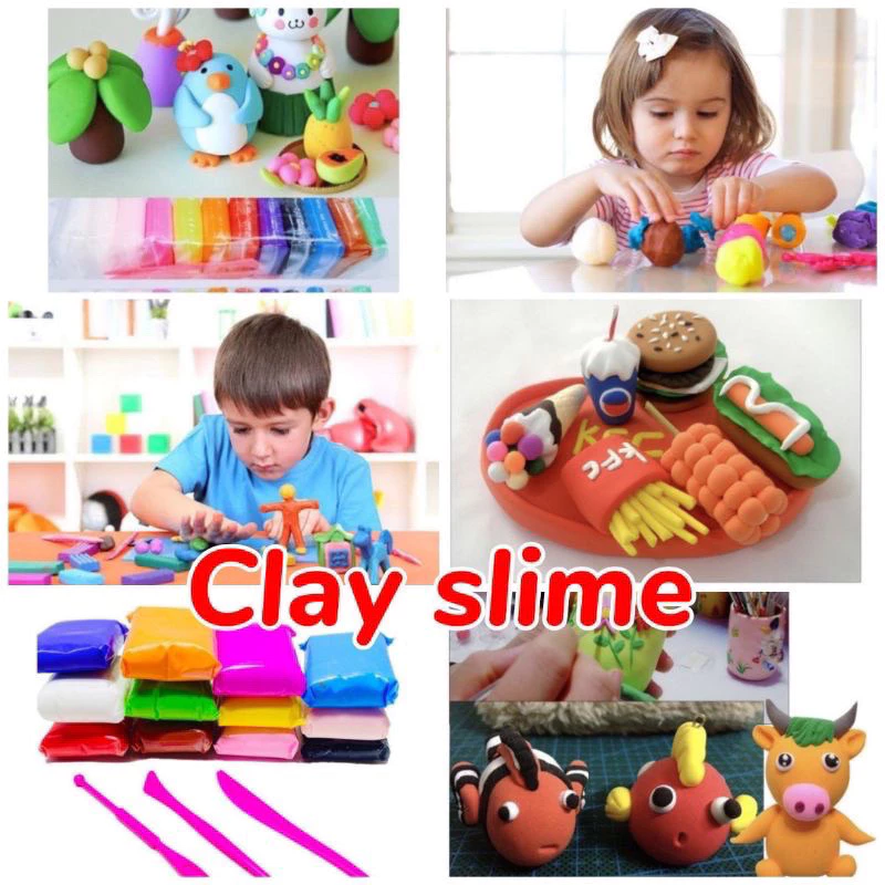 Jual Paus Biru Medan - Clay Mainan Anak Isi 12pcs Edukasi Slime Clay ...