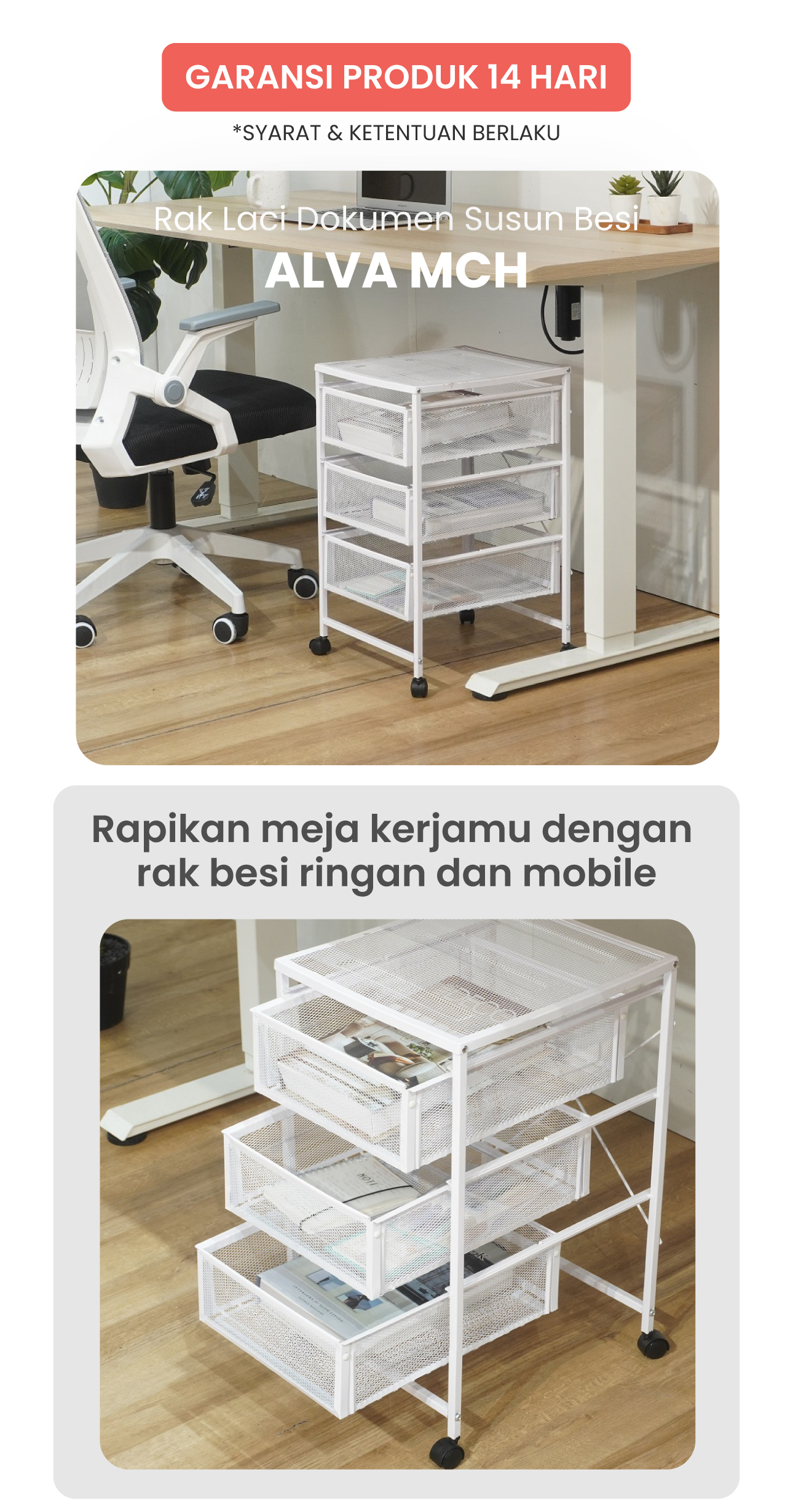 Jual PIRA METROPOLIS - ALVA MCH Rak Laci Besi / Drawer Penyimpanan Besi / Rak Susun Besi / Laci ...