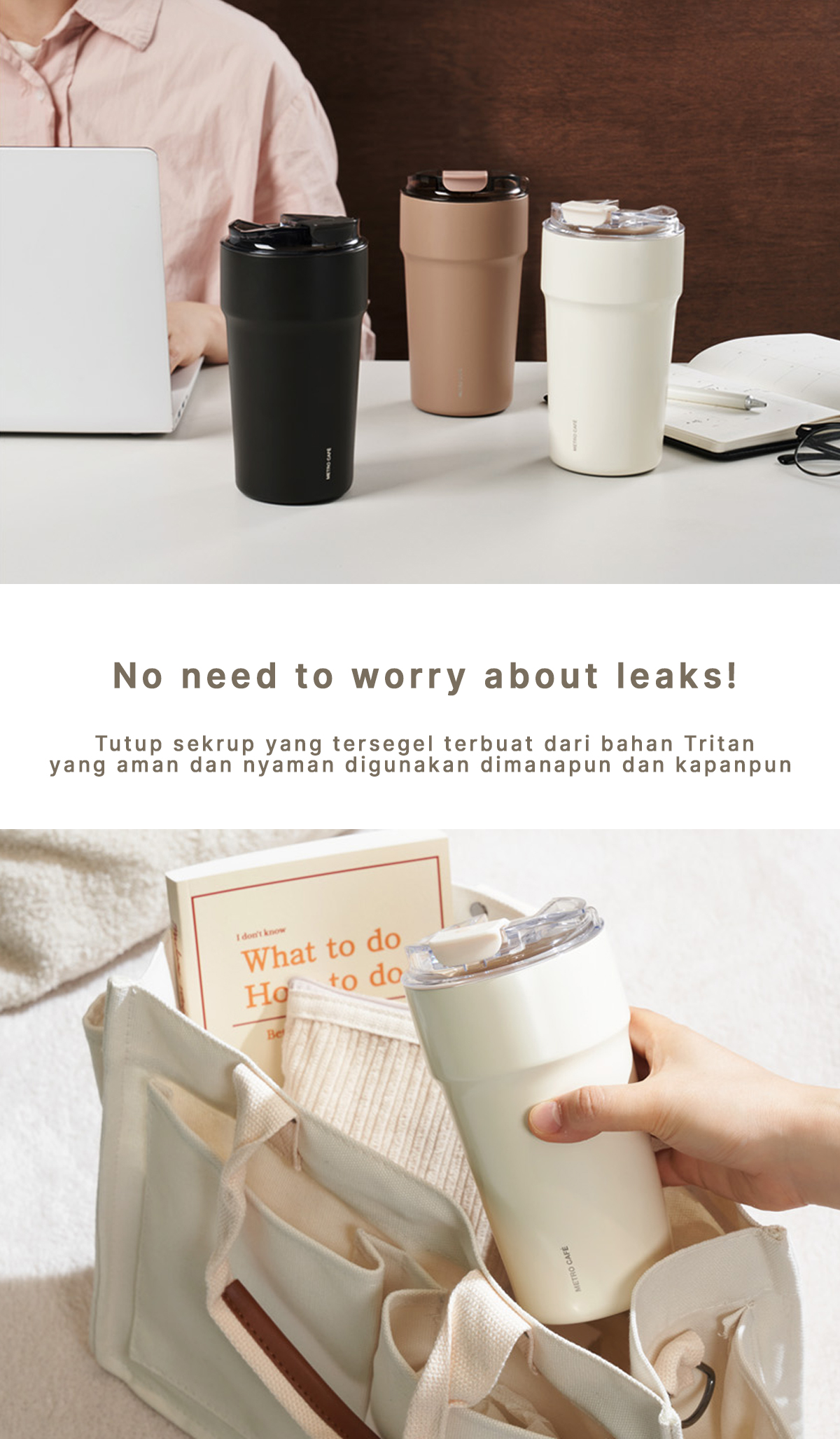 Jual LocknLock Metro Cafe Ceramic Coating Tumbler 500ml - LHC4357 ...