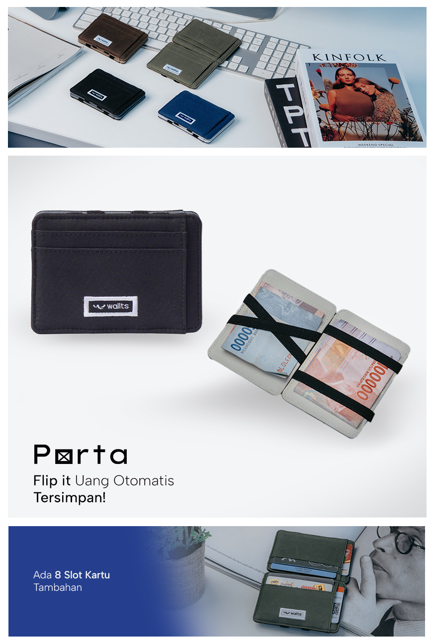 Jual Wallts Porta Magic Wallet Dompet Sulap Tipis Pria Wanita Money ...