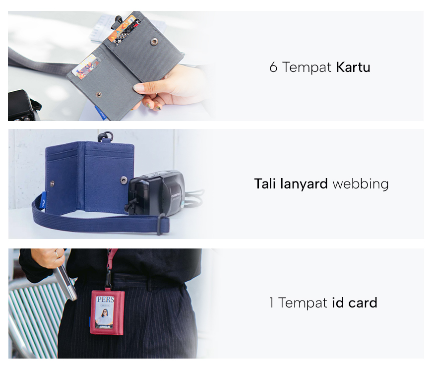 Jual Wallts Lorey - Lanyard Name Tag Id Card Pria Wanita | Shopee Indonesia