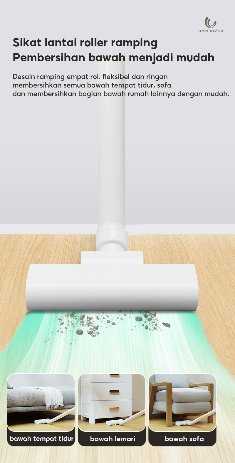 Jual HAN RIVER Vacuum Cleaner 20000Pa Vacuum Cleaner Portable 5 In 1 | Shopee Indonesia