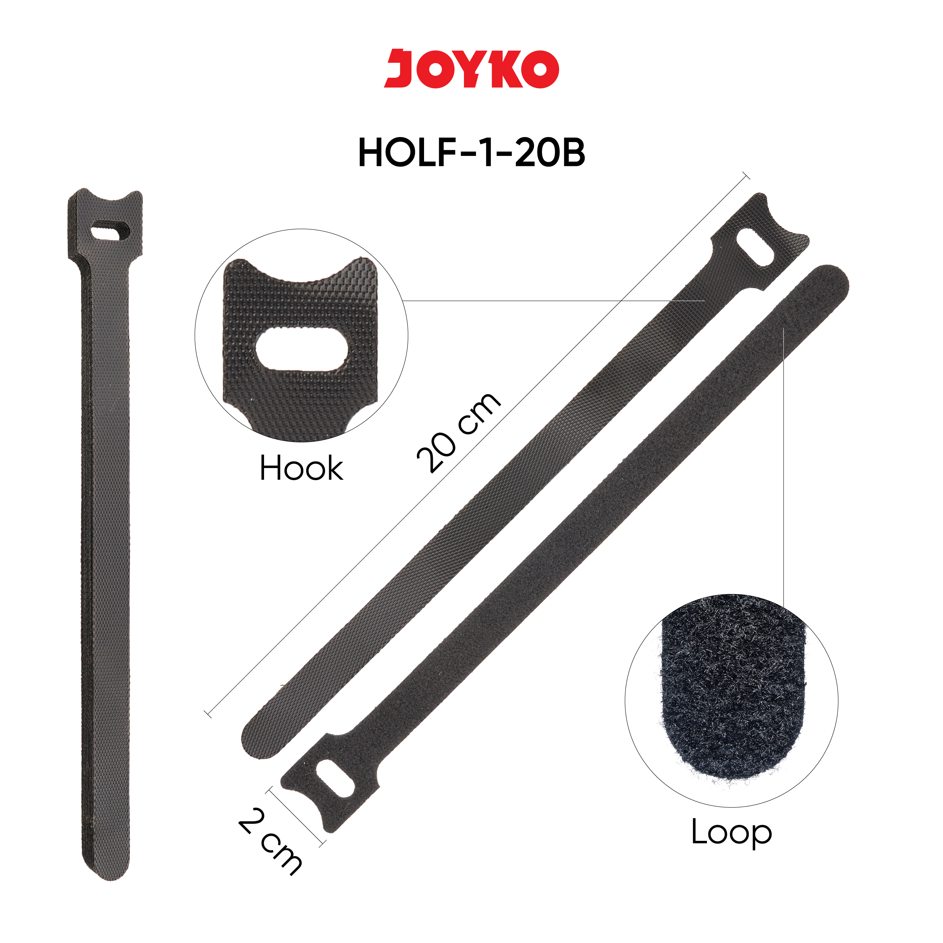 Jual Pengikat Kabel Hook & Loop Fastener Joyko HOLF-1 | Shopee Indonesia