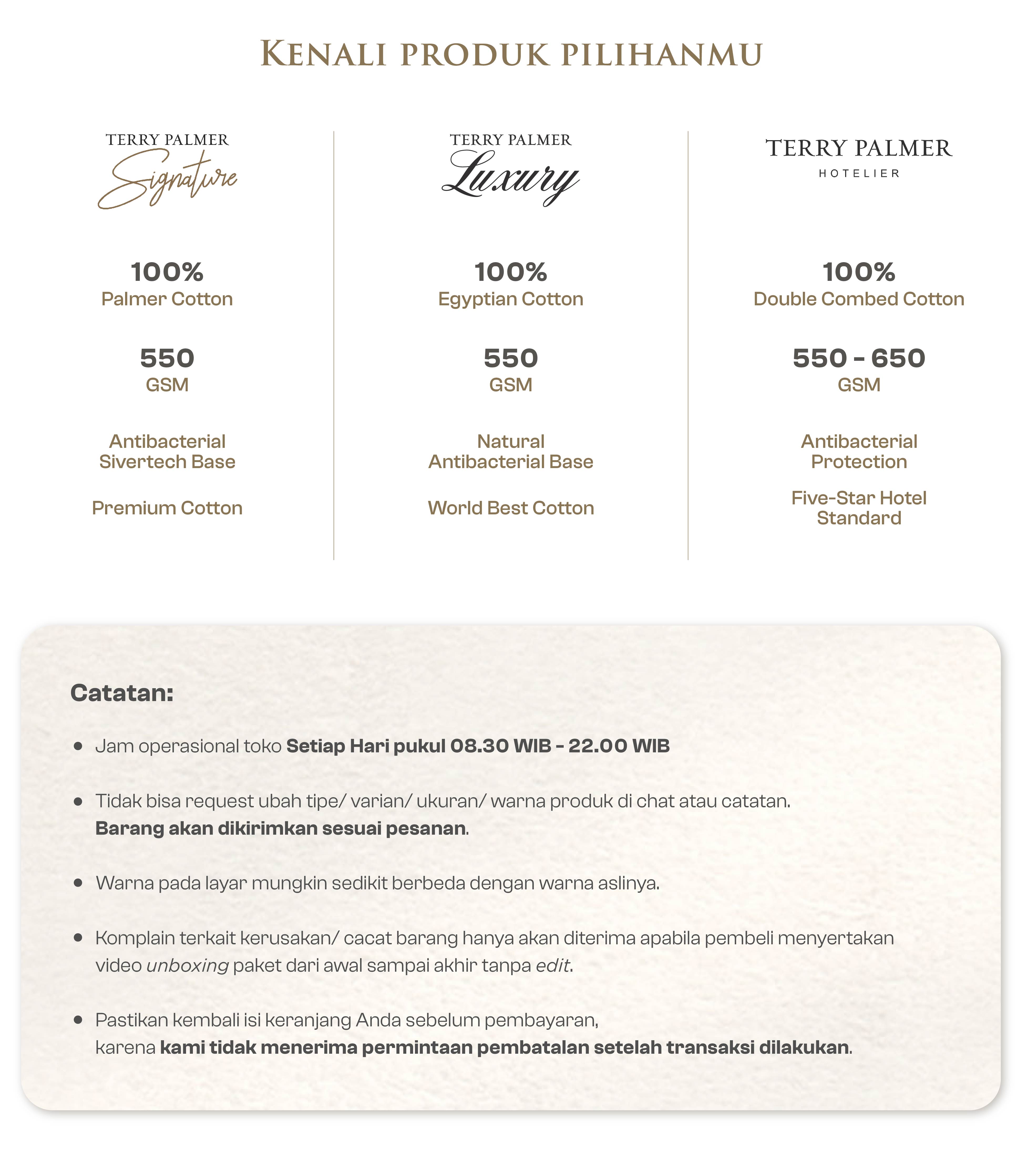 Jual Handuk Terry Palmer Hotelier - 40x75cm - Color Edition - Hand ...