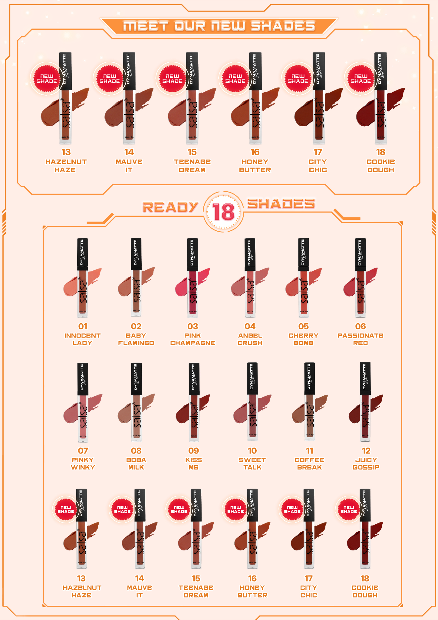 Jual SALSA Dynamatte Lip Cream - Matte Lip Cream | Warna Intense dan ...