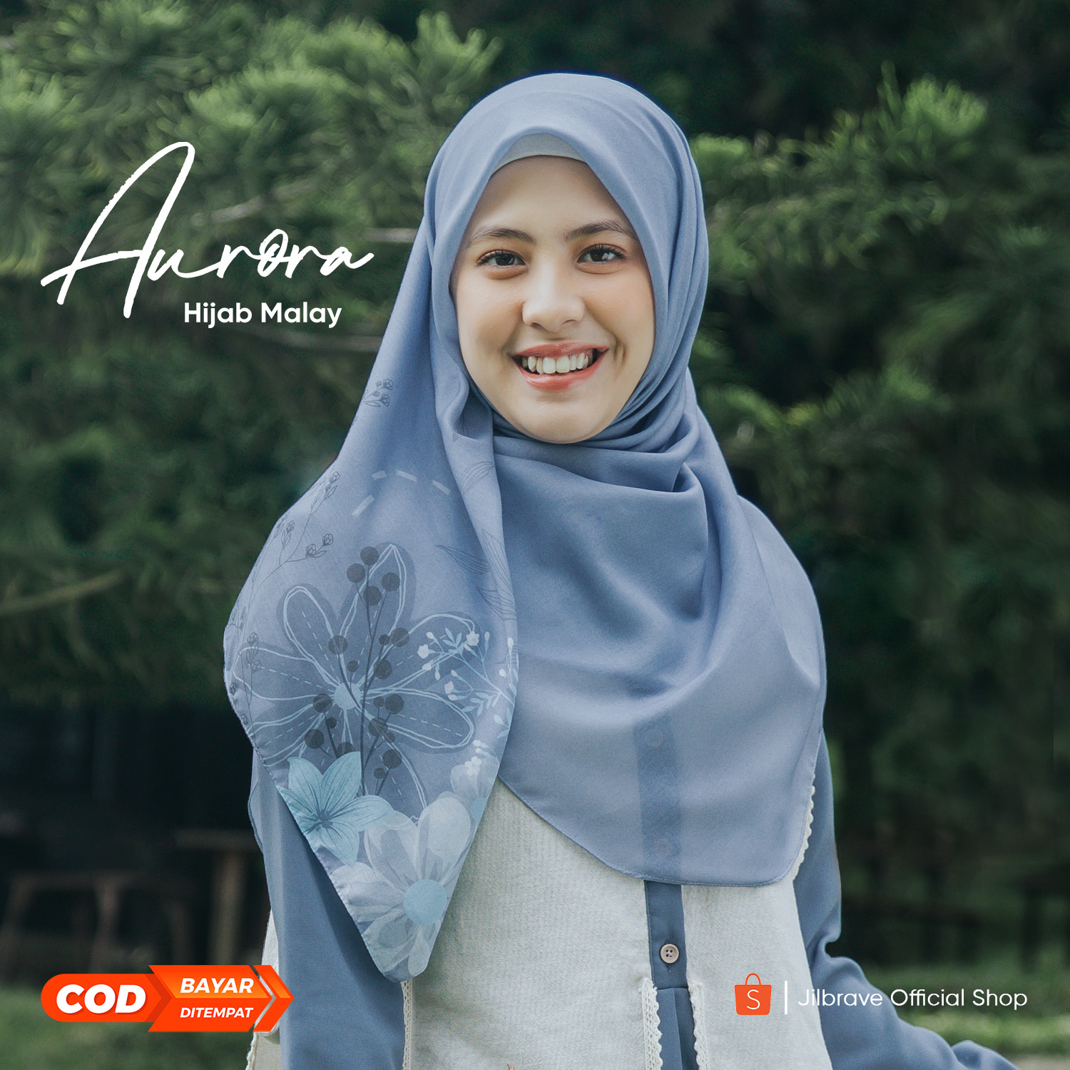 Jual Jilbrave Aurora Hijab Malay Scarf Tudung Curve Segiempat Oval 2 in ...