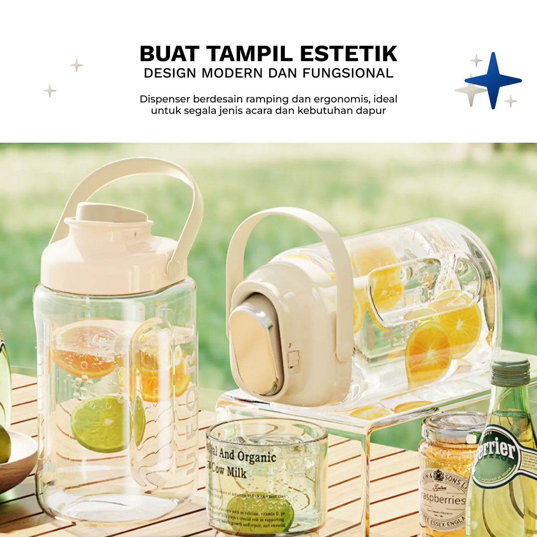 Jual Youware - Miyuki Botol Minum Dispenser Kulkas Dengan Saringan Kapasitas Besar 3500ml ...