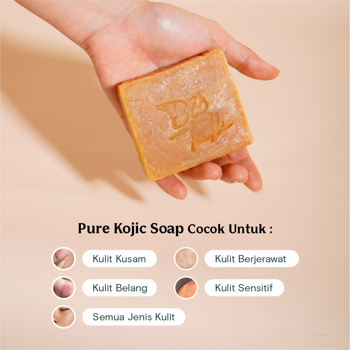 Jual Biotalk Pure Kojic Soap - Mencerahkan dan Meratakan Warna kulit ...