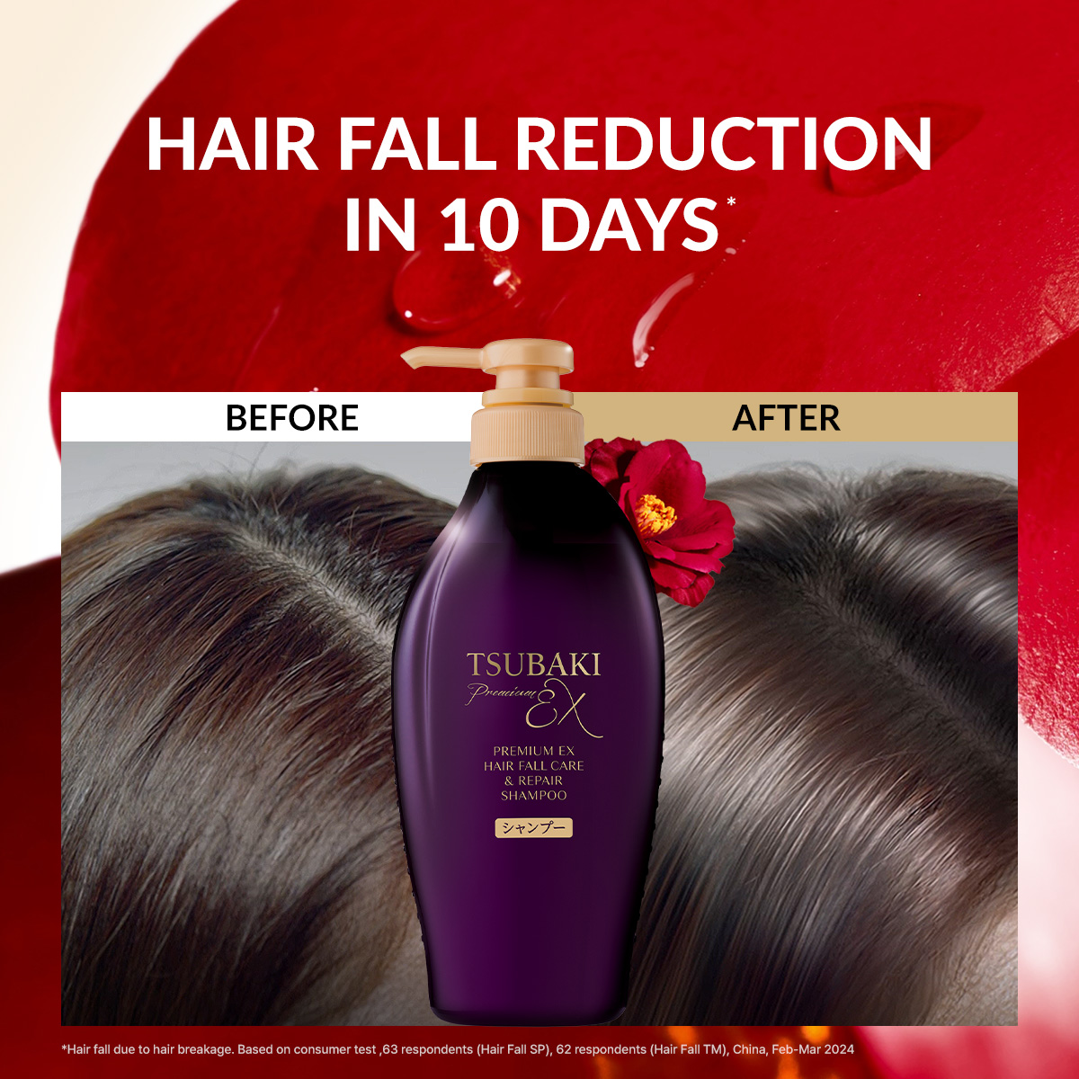 Jual TSUBAKI Premium EX Hair Fall Care & Repair Shampoo 450ml | Shopee Indonesia