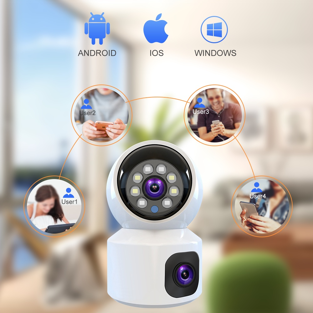 Jual V380 Pro CCTV 360° PTZ Full View Night Vision WiFi Connection Two ...