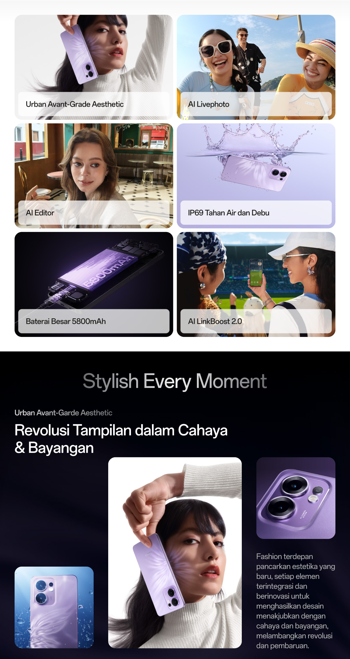 Jual [NEW PRODUCT] OPPO Reno13 F 4G 8GB/256GB [IP69 Water Resistance ...