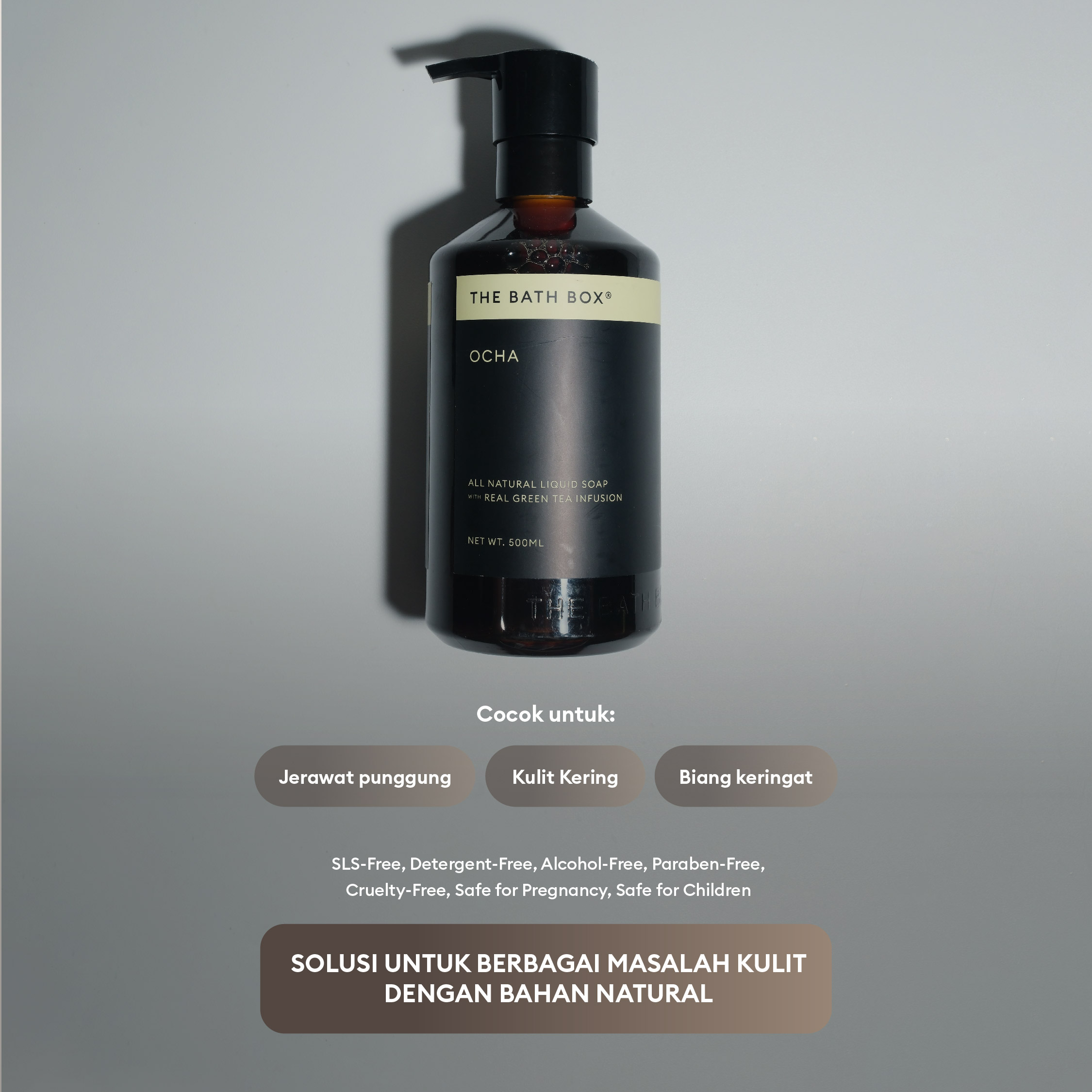 Jual THE BATH BOX - Ocha Liquid Soap (Backacne, Backne, Jerawat ...