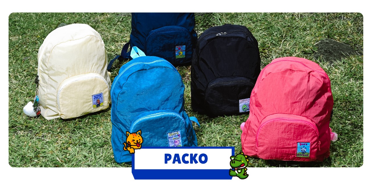 Jual CRSL Pigko Packo Backpack Steel Blue I Ransel I Foldable Backpack ...