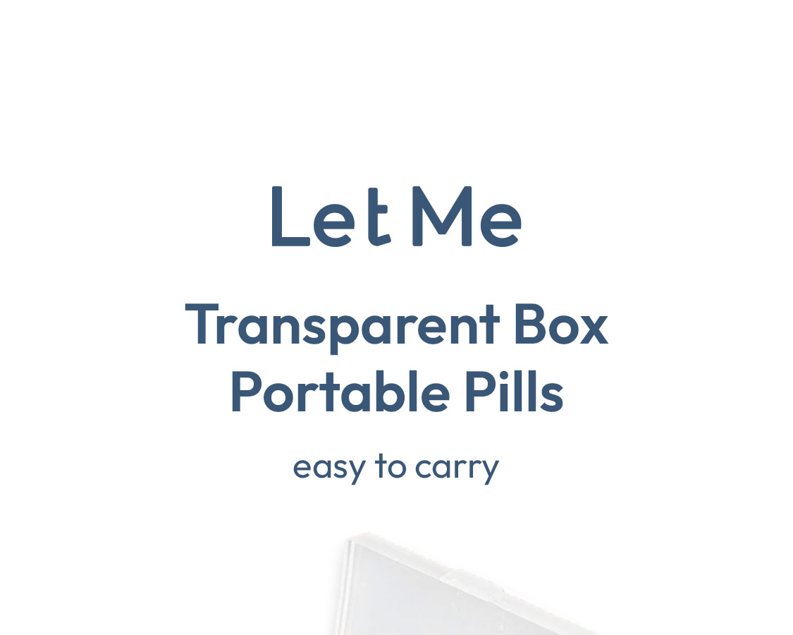 Jual Let Me Kotak Penyimpanan Obat Harian - Box Transparant Portable ...