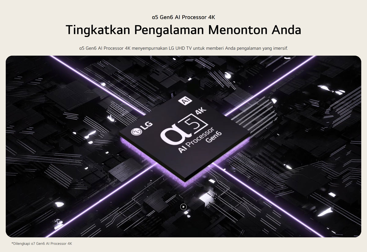 Jual LG Televisi / SMART TV UHD 4K 43" - 60Hz Dengan AI ThinQ HDR10 ...