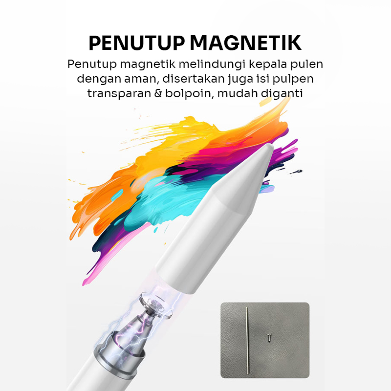 Jual ROBOT Stylus Pen Universal 3 in 1 | Pulpen Tablet RSP03 Compatible ...