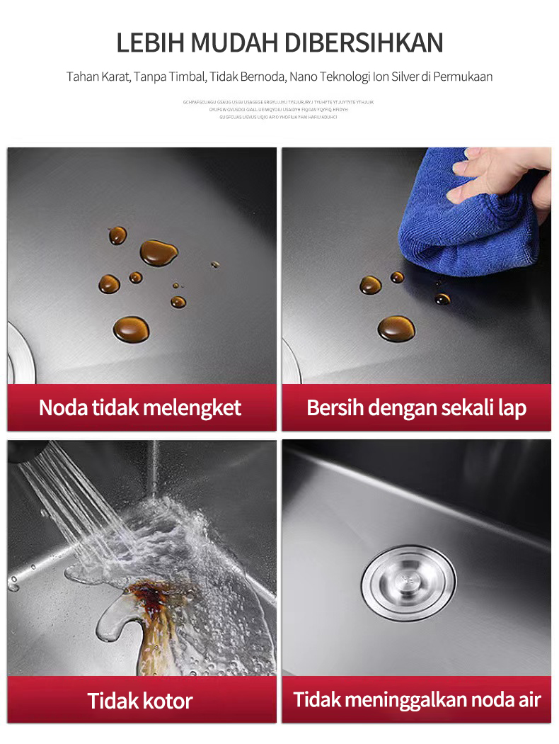Jual Lenodi Bak cuci piring /Paket Kitchen Sinks BLACK /SUS 304 Bak ...
