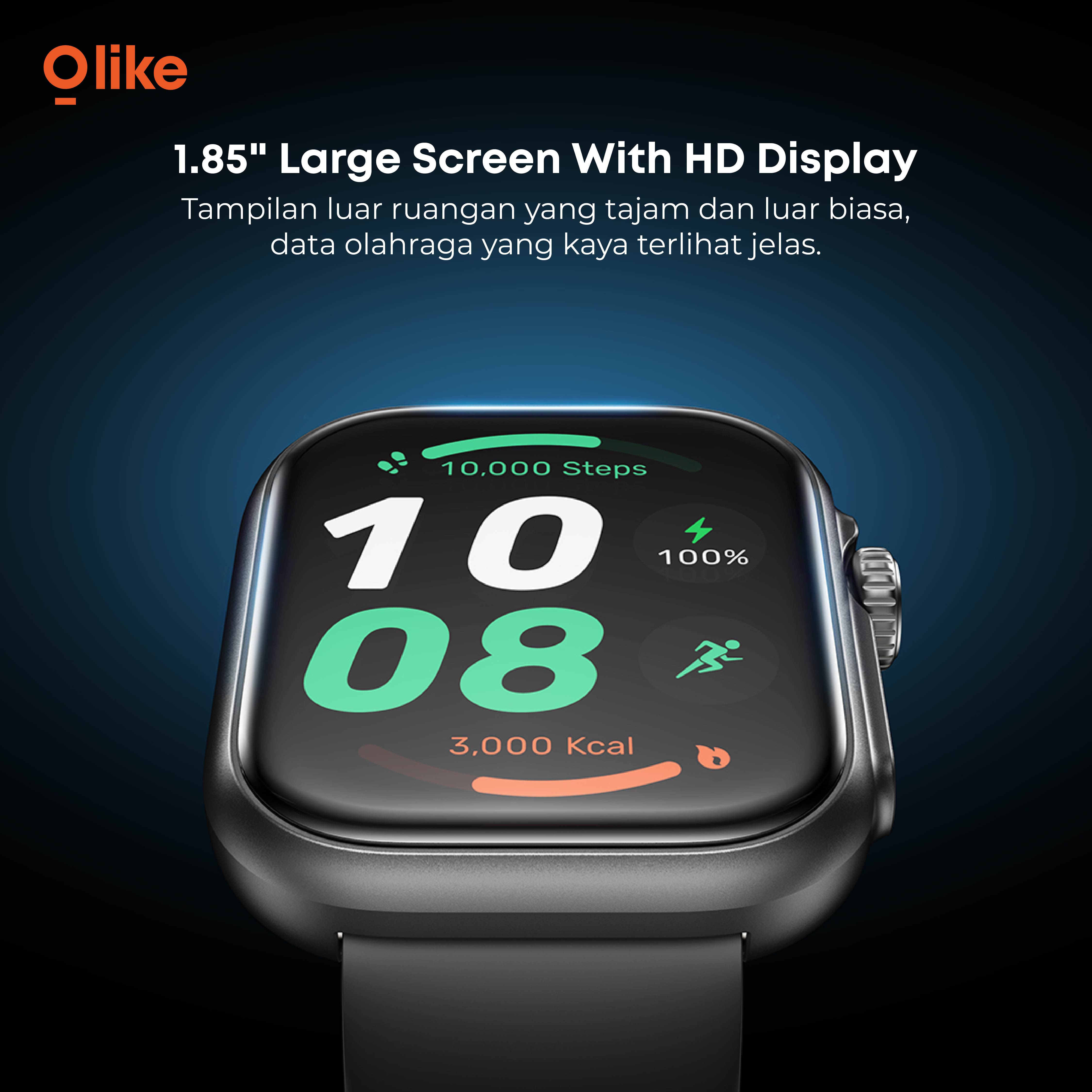 Jual OLIKE GPS Smartwatch FG01 1.85" Screen Long Live Battery Up To 30 ...
