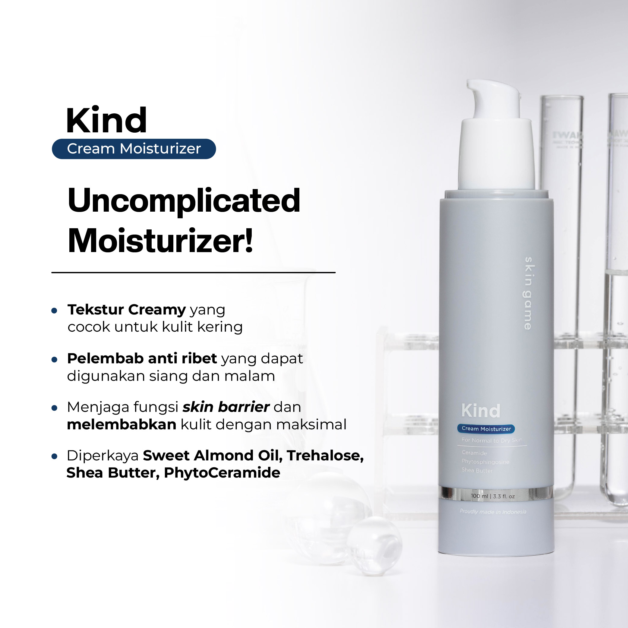 Jual Skin Game Kind Cream Moisturizer - Pelembab Wajah (Skin Barrier ...