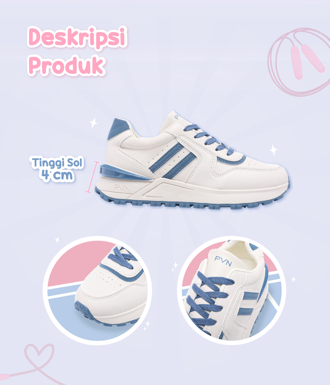 Jual PVN Haechan Sepatu Sneakers Wanita Sport Shoes Grey 503 | Shopee ...