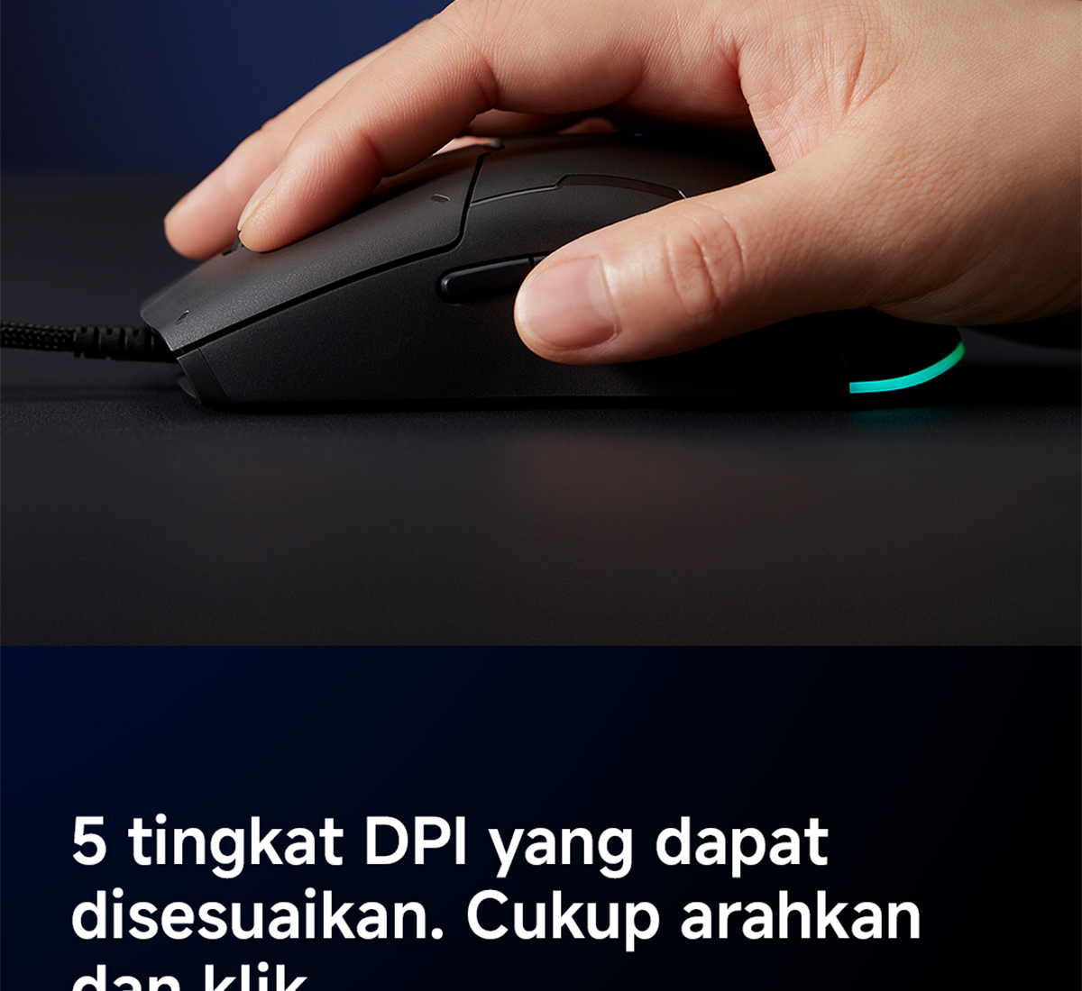 Jual Xiaomi Gaming Mouse Lite | Lampu ambien RGB | 5 tingkat DPI ...