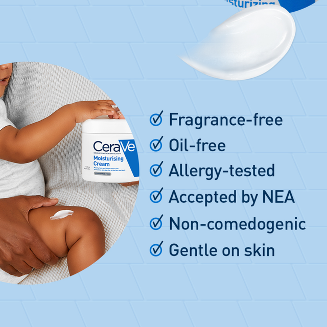 Jual CeraVe Moisturising Cream 340g - Skin Barrier Repair Moisturizer ...