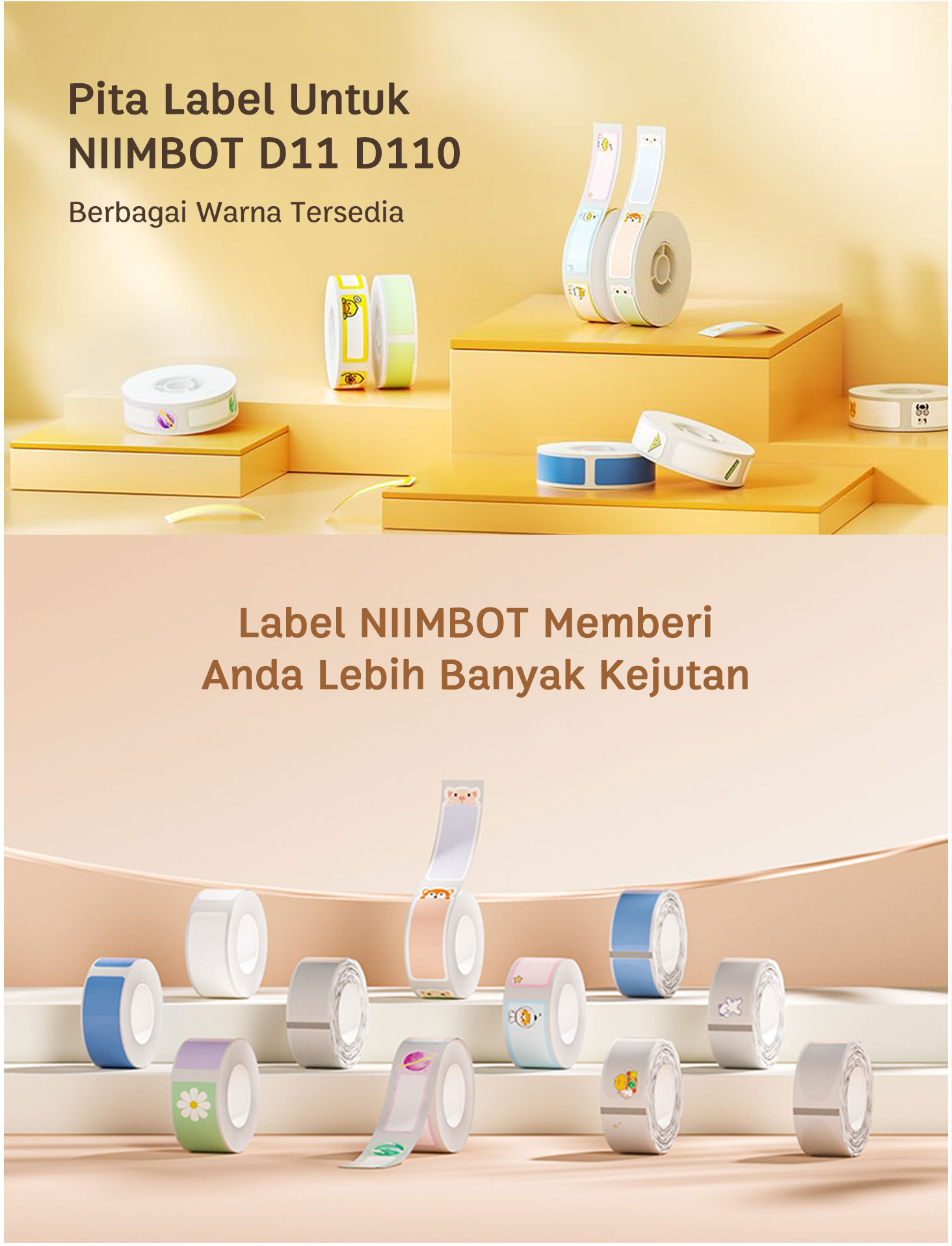 Jual NIIMBOT D11/D110/D101 Kertas Label Putih/Warna/Transparan Kode ...