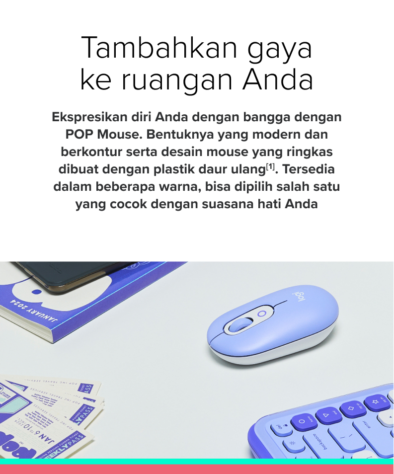Jual Logitech POP ICON Mouse, Ringkas dan Portabel, Mouse Bluetooth ...