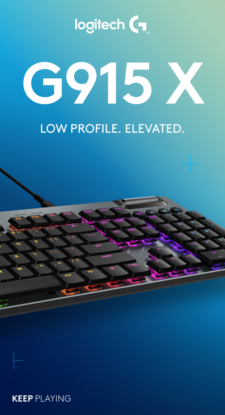 Jual Logitech G915 X Keyboard Gaming Wired, Keycaps PBT Dua Lapis ...