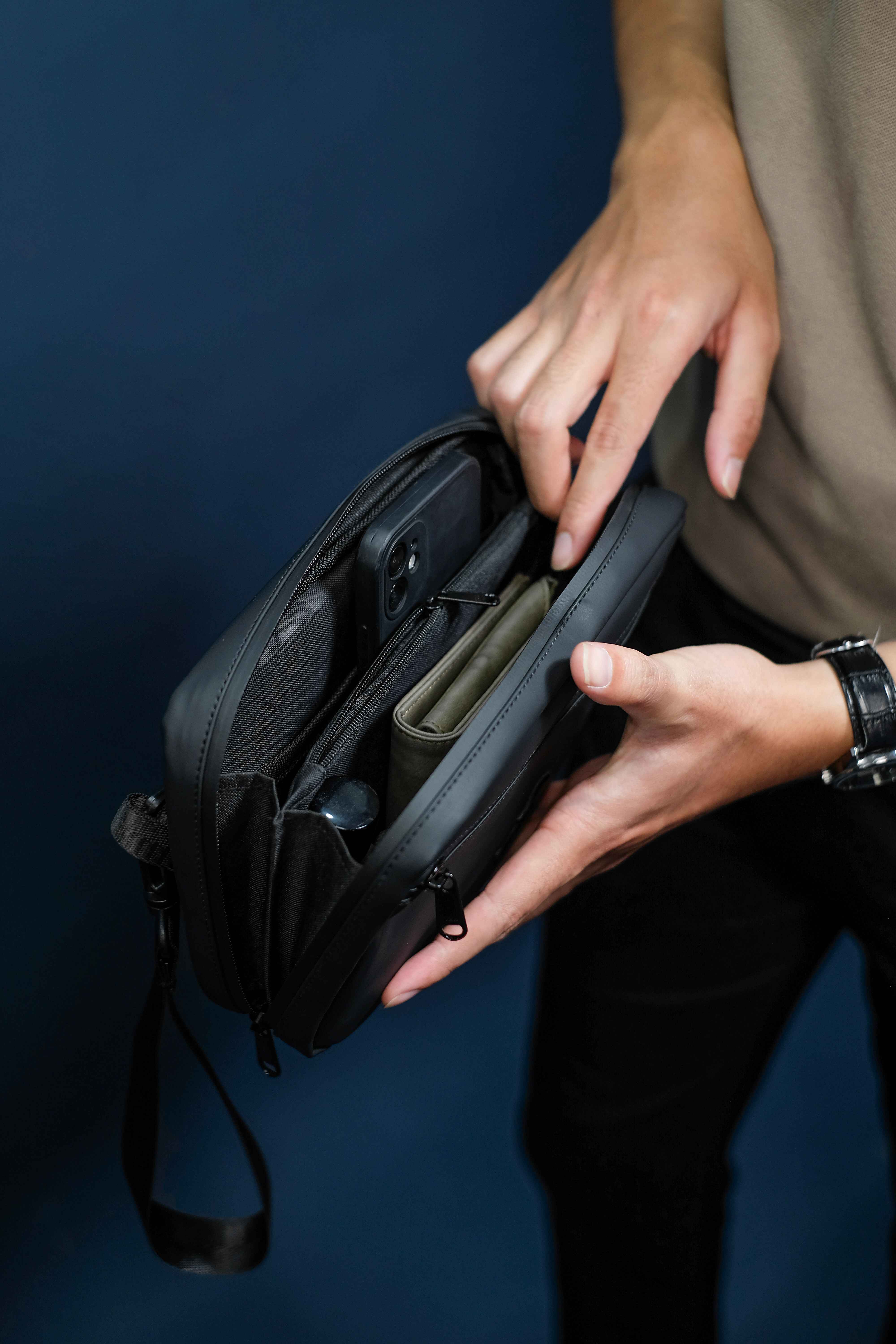 Jual Fatto A Mano Handbag 3 in 1 / Clutch Bag Pria / Hand Bag / Sling ...